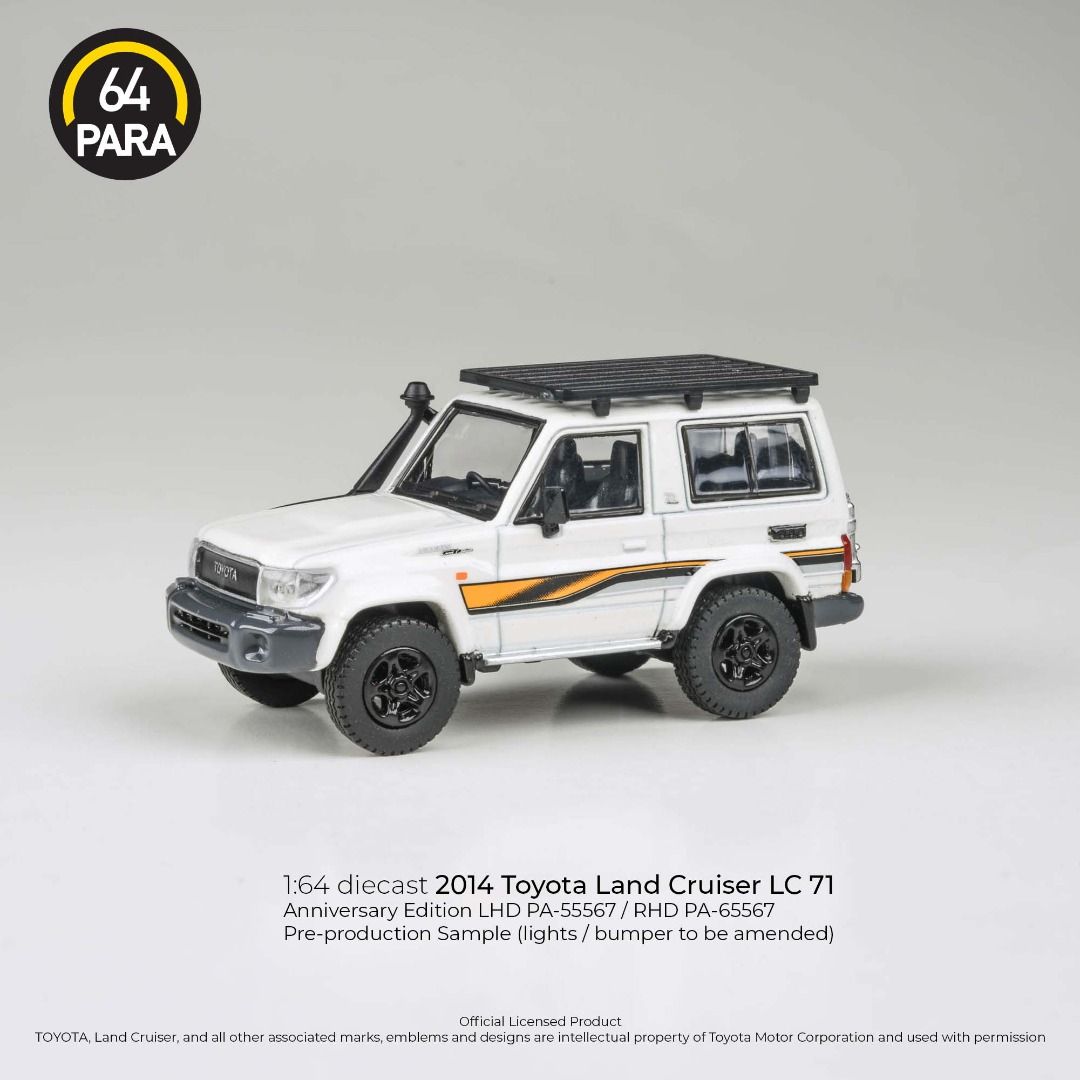 Para64 1/64 2023 Toyota Land Cruiser LC71 White Anniversary PA55567 ...