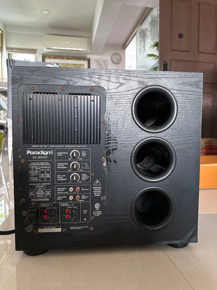 Paradigm high current subwoofer Amplifier (250W), Audio, Soundbars ...