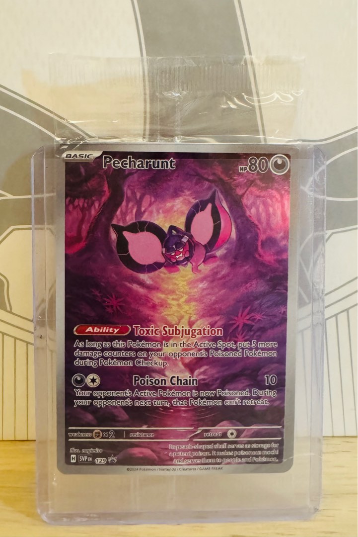 [Sealed Promo] Pecharunt #129 Black Star - Shrouded Fable ETB, Hobbies ...
