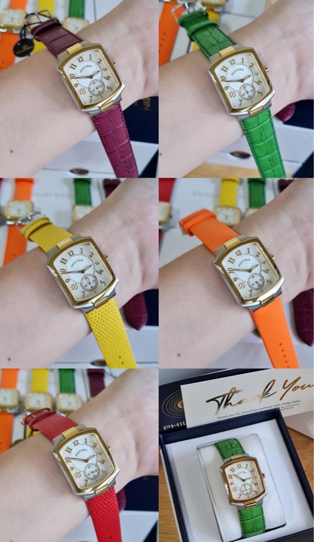 Philip Stein Classic Square Watch, Luxury, Watches on Carousell