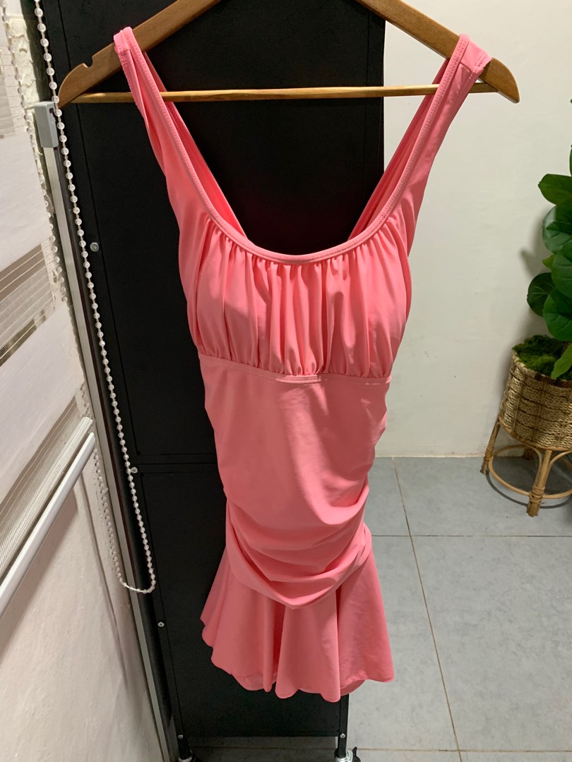 Pink One Pc Swimsuit, Women's Fashion, Swimwear, Bikinis & Swimsuits on ...