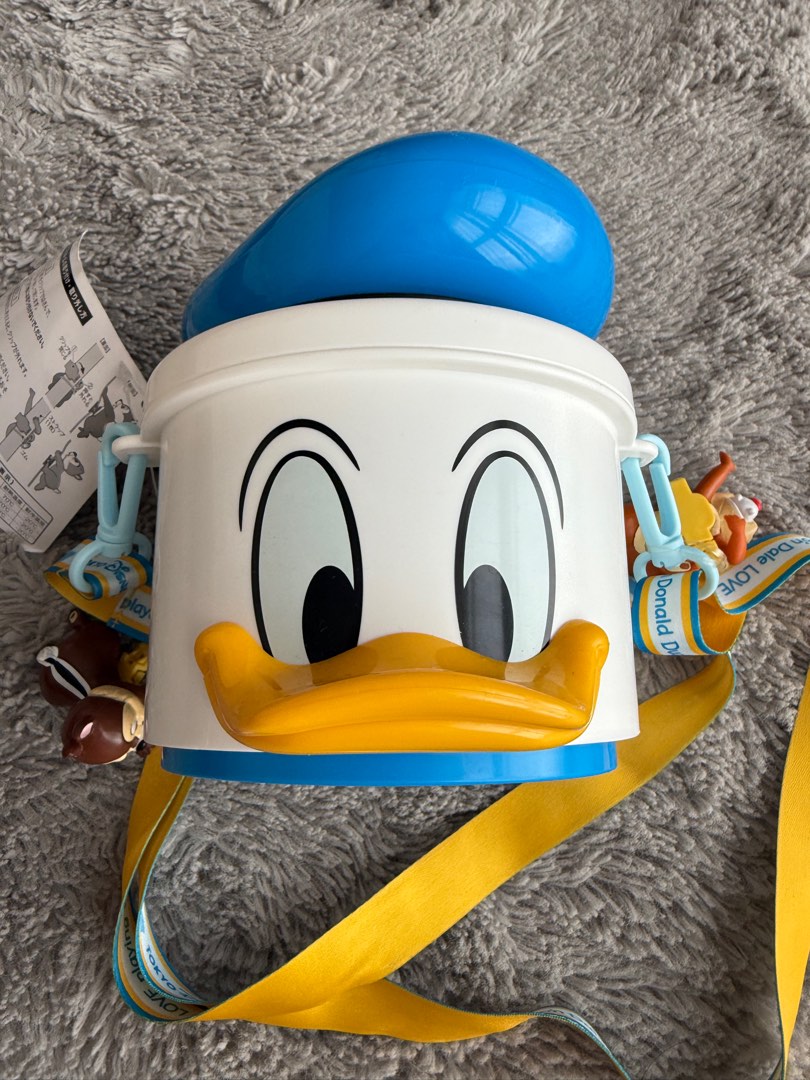 Popcorn Bucket Donald Duck, Hobbies & Toys, Memorabilia & Collectibles ...