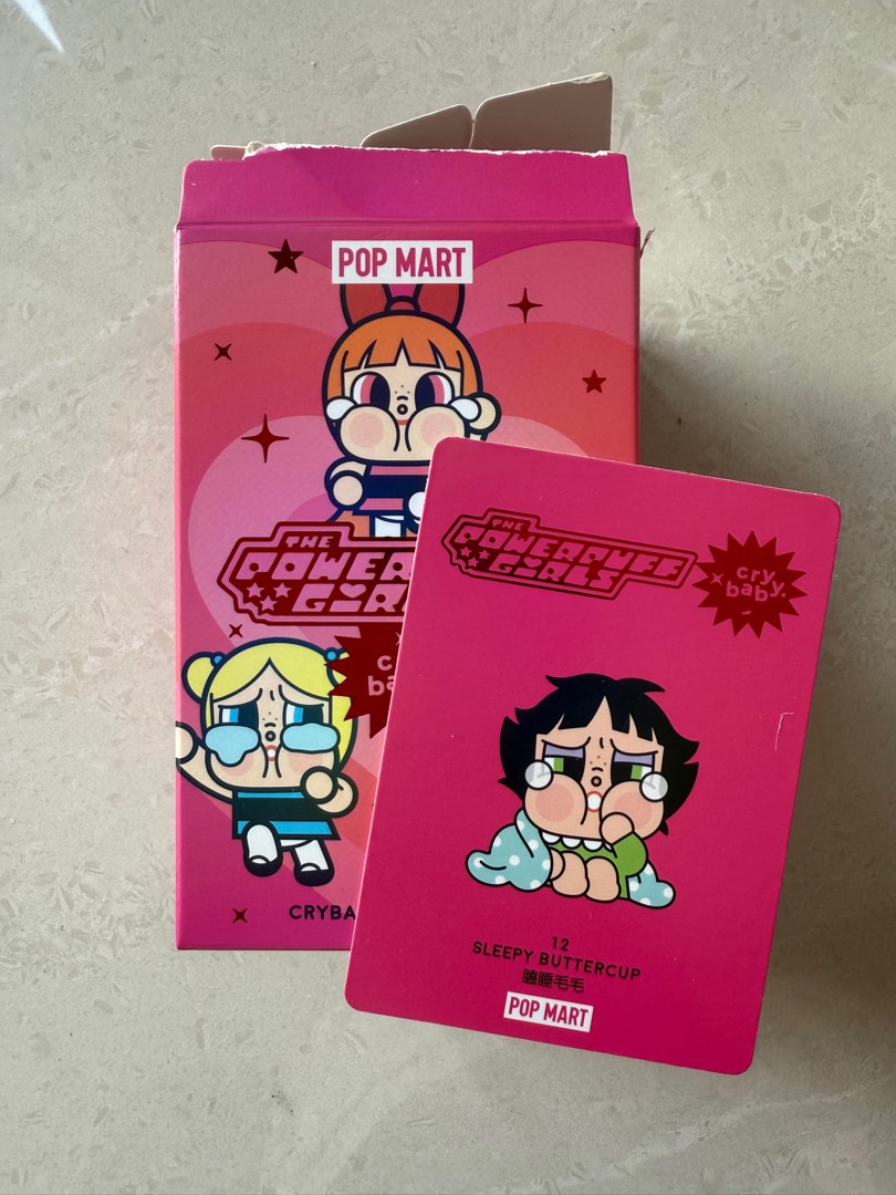 POPMART CRYBABY x Power Puff Girls Figurine - Sleepy BUTTERCUP PPG ...