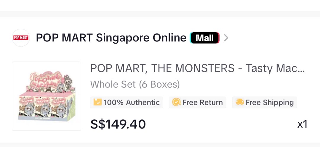 Popmart, Labubu, Exciting Macrons (V1), Hobbies & Toys, Toys & Games on ...