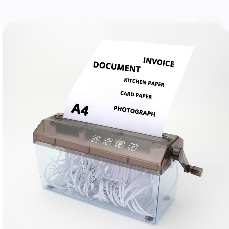 Portable Paper Shredder Paper Shredder Machine Hand Shredder A4 Manual ...