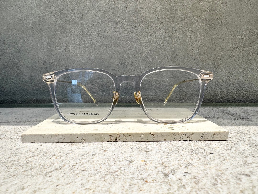 Premium acetate transparent eyewear with nosepads, Women's Fashion ...