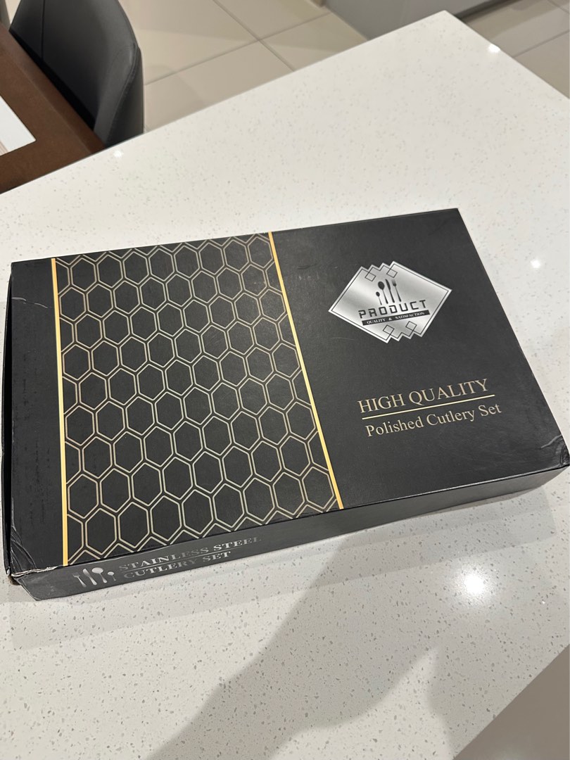 [BRAND NEW] Premium Stainless Steel Cutlery Set (6 sets), Furniture & Home Living, Kitchenware ...