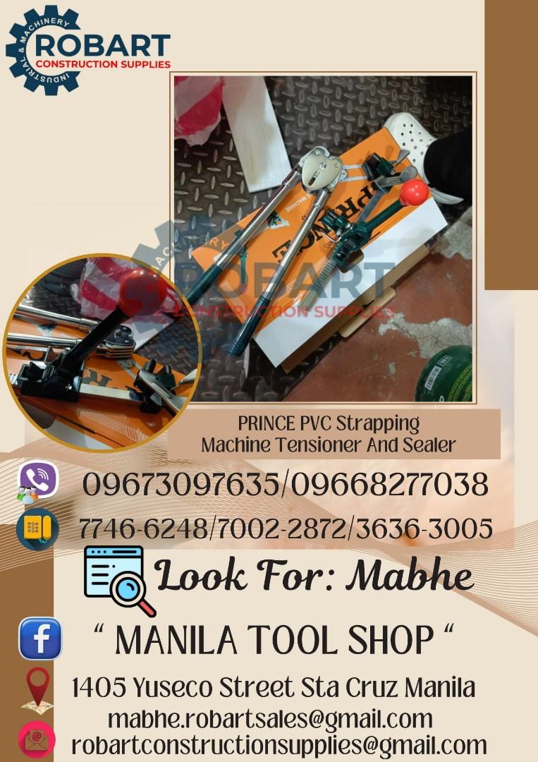 PRINCE pvc strapping machine tensioner and sealer Size: 5/8, Furniture ...