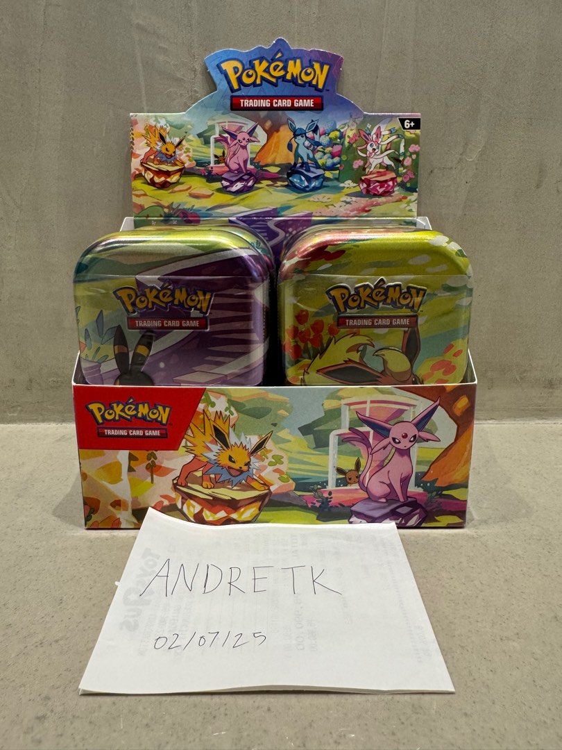 Prismatic Evolution Tins COMPLETE, Hobbies & Toys, Toys & Games on ...