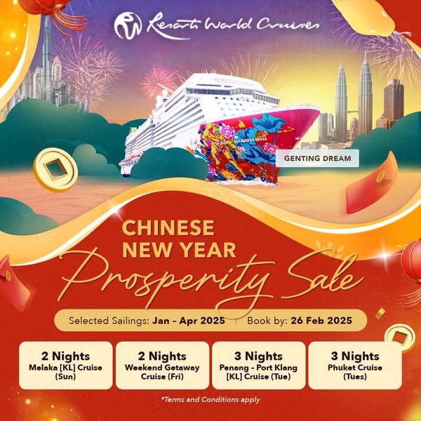 Resorts World Genting Dream Cruise Promotion, Food & Drinks, Gift ...