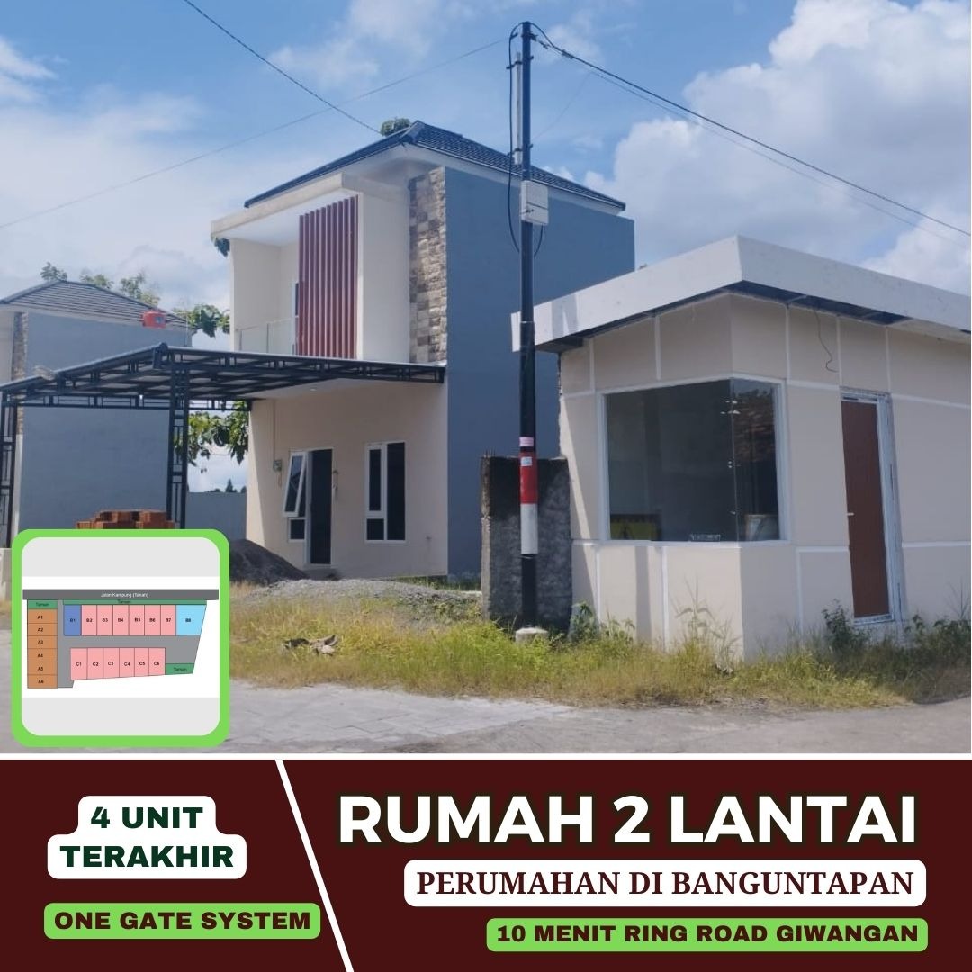 RUMAH JOGJA 5 MENIT PASAR PLERET PERUMAHAN DI BANGUNTAPAN BANTUL BS KPR ...