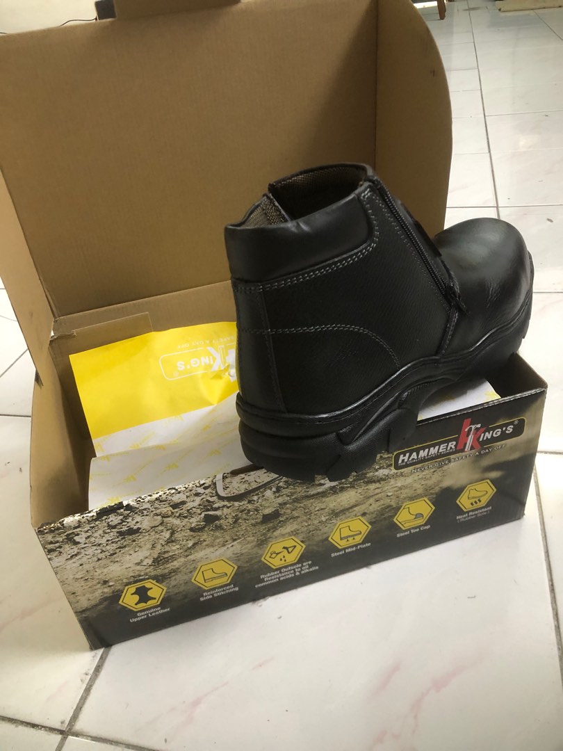 Safety boot Hammer Kings, Men's Fashion, Footwear, Boots on Carousell