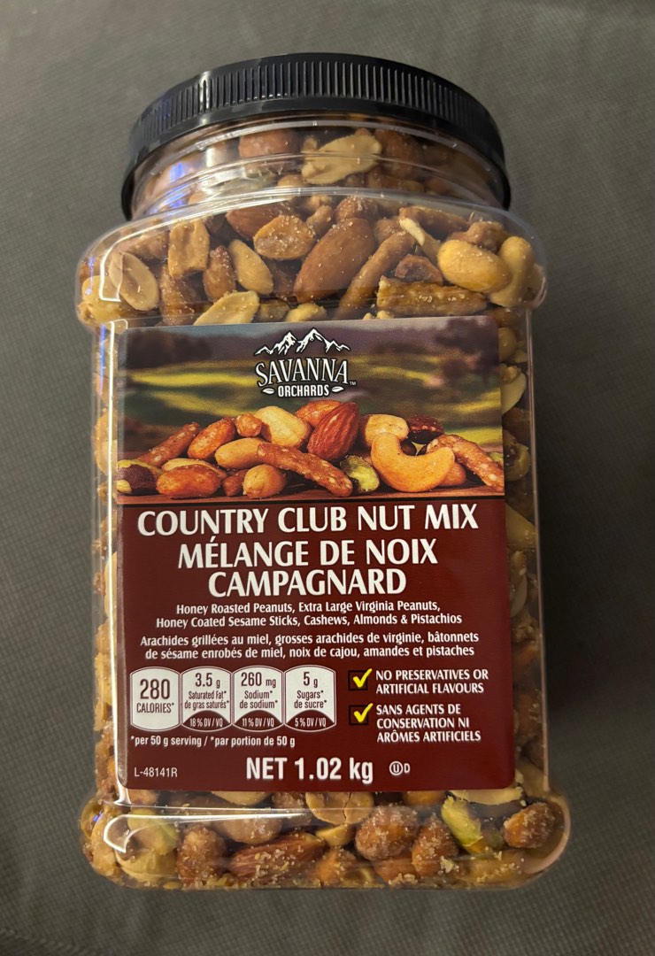 Savanna Orchard Country Club Mixed Nuts 1.02kg, Food & Drinks, Packaged ...