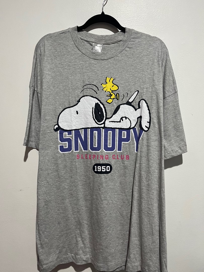 Snoopy Cartoon H&M Shirt, Men's Fashion, Tops & Sets, Tshirts & Polo ...