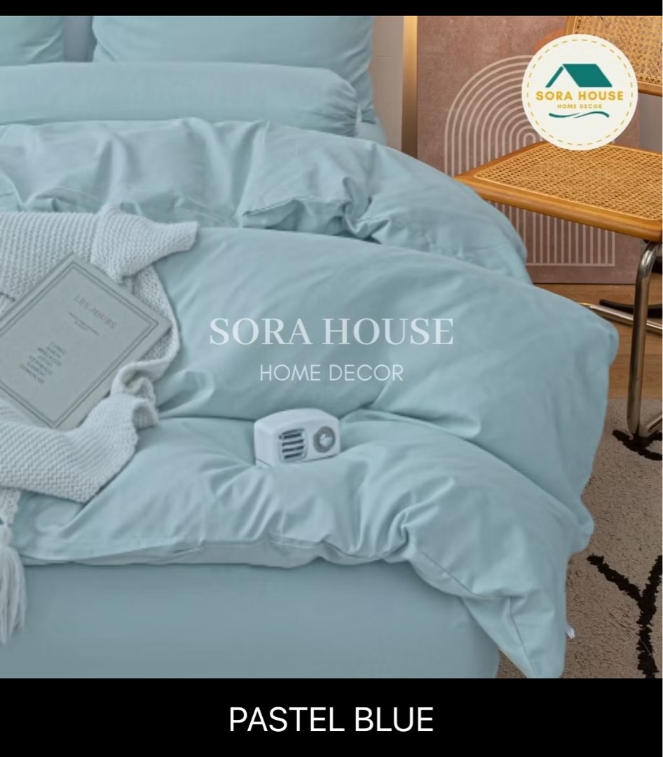 SORA Plain Color Quilt Cover Single, Furniture & Home Living, Bedding ...