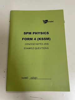 SPM FORM 4&5 physics, Hobbies & Toys, Books & Magazines, Assessment ...