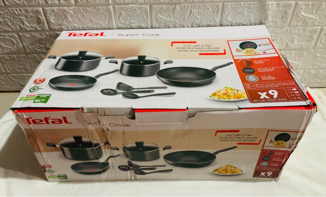 Tefal Supercook 9pcs, Furniture & Home Living, Kitchenware & Tableware ...