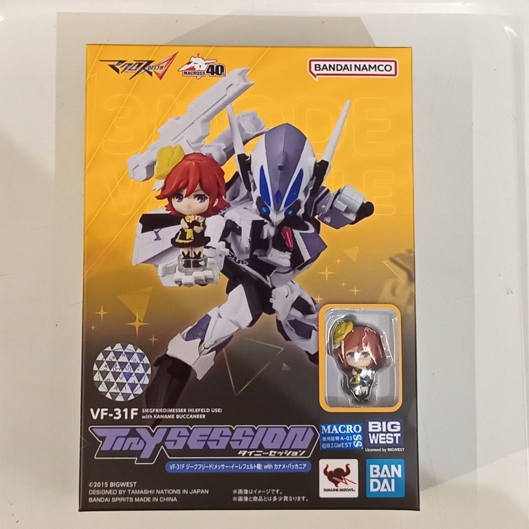 TINY SESSION BANDAI BIG WEST MACROSS DELTA VF-31F WITH KANAME BUCCANEER, Hobbies & Toys, Toys ...