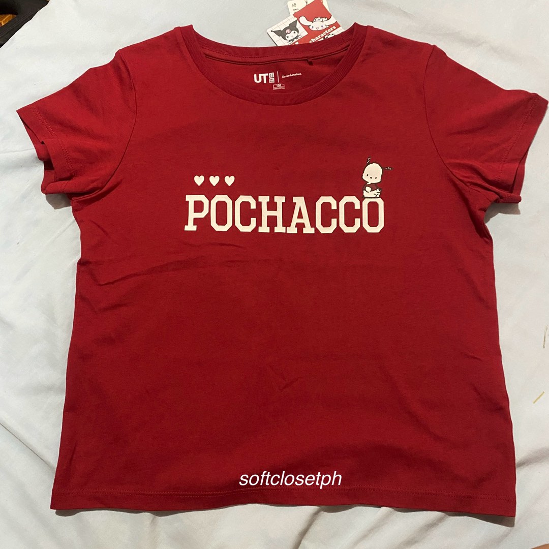 Uniqlo UT Red Pochacco Sanrio, Women's Fashion, Tops, Shirts on Carousell