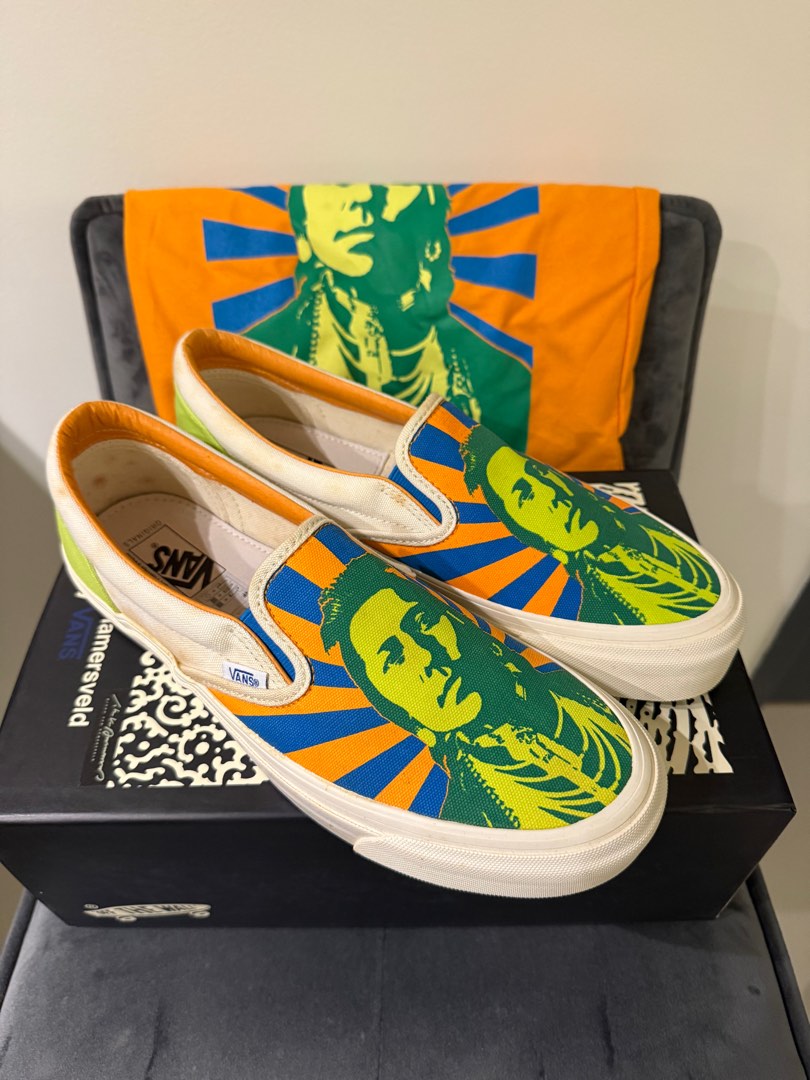 Vans Vault x John Van Hamersveld Sz 9 OG Classic Slip-On LX Sunrise ...