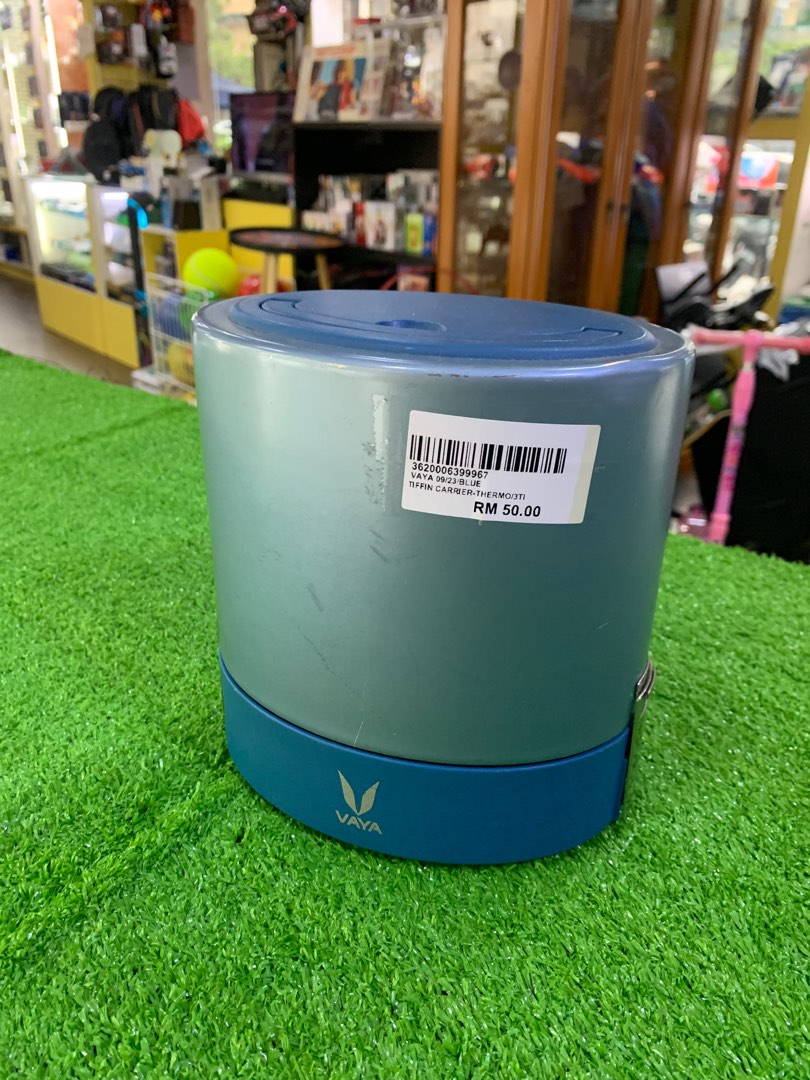 Vaya Blue Grey Tiffin Carrier Thermo 3 Tier, TV & Home Appliances ...
