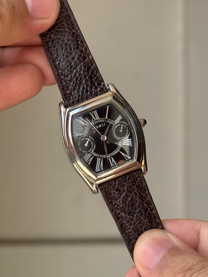 Vintage Aramis Roman Tank Watch, Men's Fashion, Watches & Accessories ...