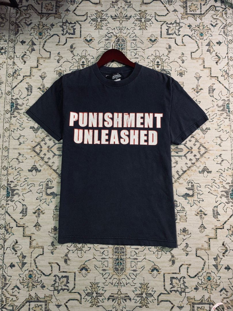 Vintage WWE PUNISHMENT UNLEASHED, Men's Fashion, Tops & Sets, Tshirts & Polo Shirts on Carousell