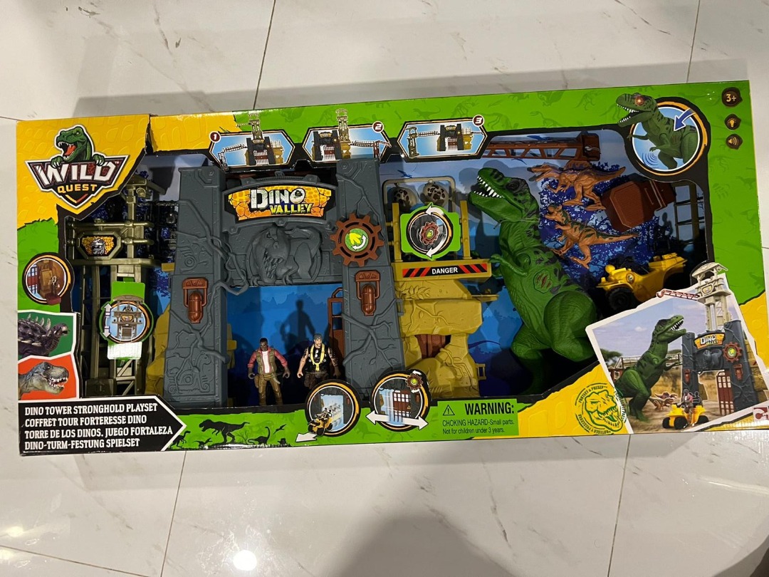 Wild Quest Dino Tower Stronghold Playset, Hobbies & Toys, Toys & Games ...
