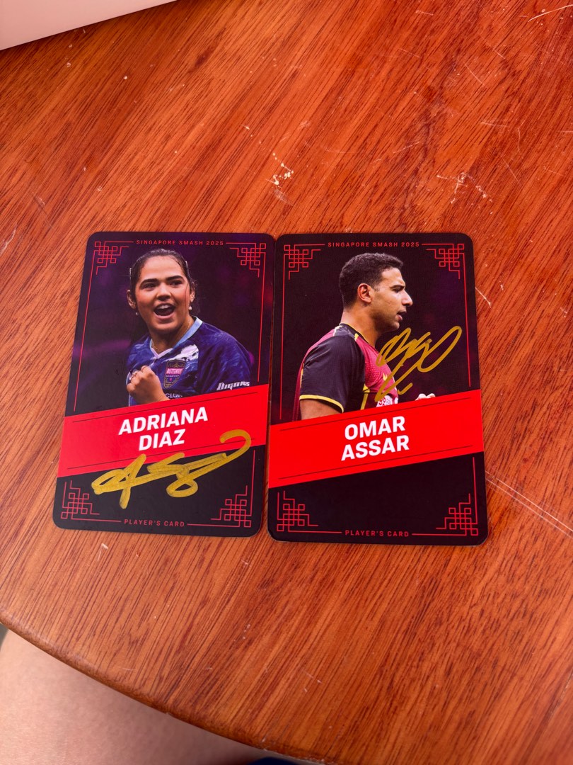 Wtt Singapore smash player cards (for trade only), Hobbies & Toys ...