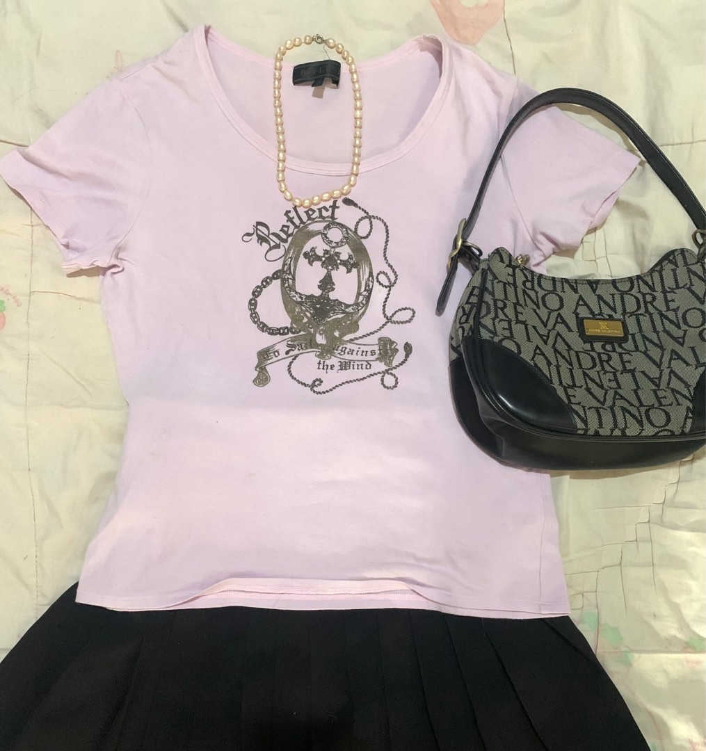 y2k crop top grunge gothic acubi goth shein retro affliction coquette ...