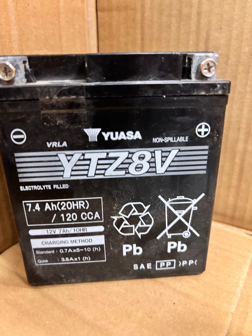 YUASA YTZ8V battery, Motorcycles, Motorcycle Accessories on Carousell