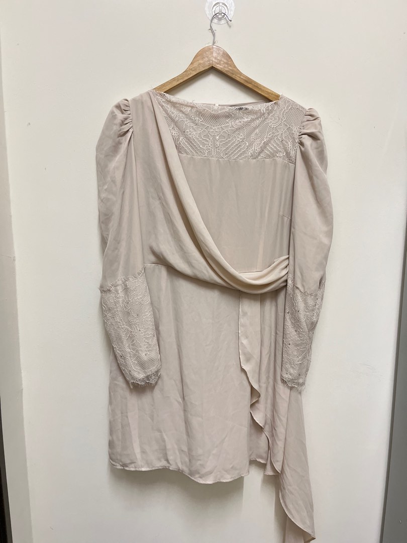 ZALIA Asymmetrical Kurung Baju Raya 2025, Women's Fashion, Muslimah ...