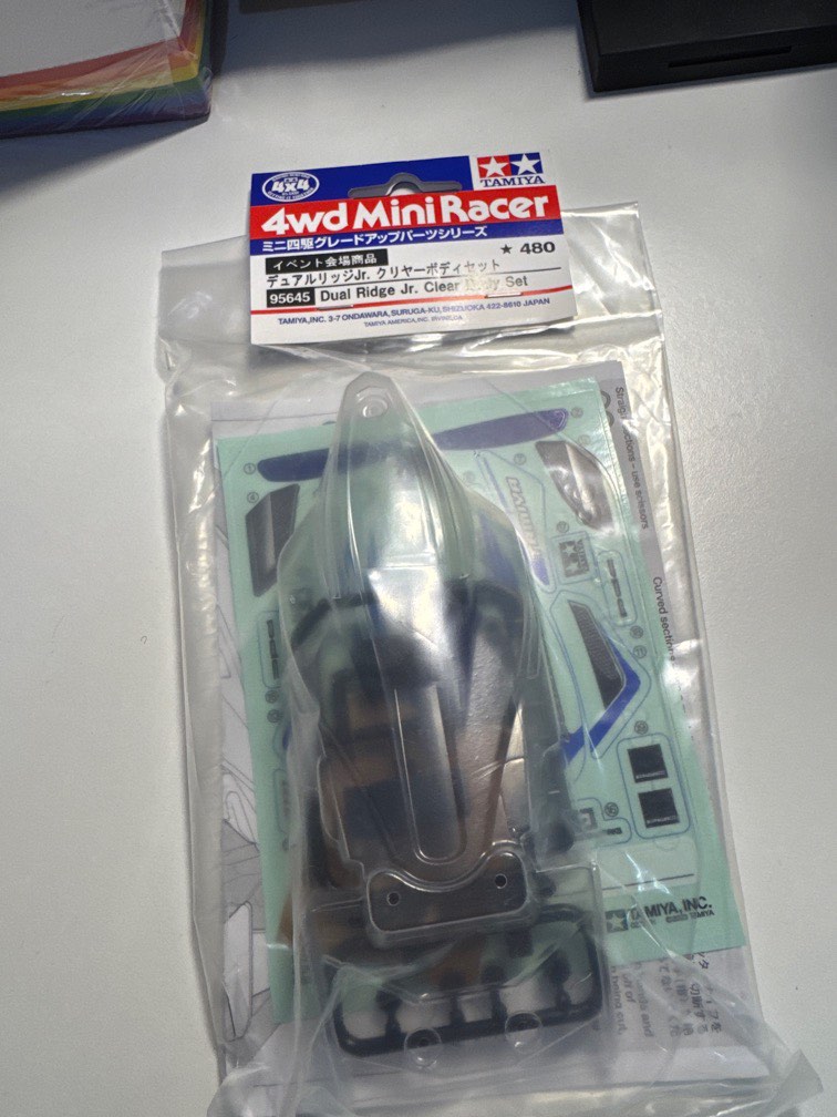 四驅車零件 95645 Tamiya Dual Ridge Jr. Clear Body Set, 興趣及遊戲, 玩具 & 遊戲類 ...