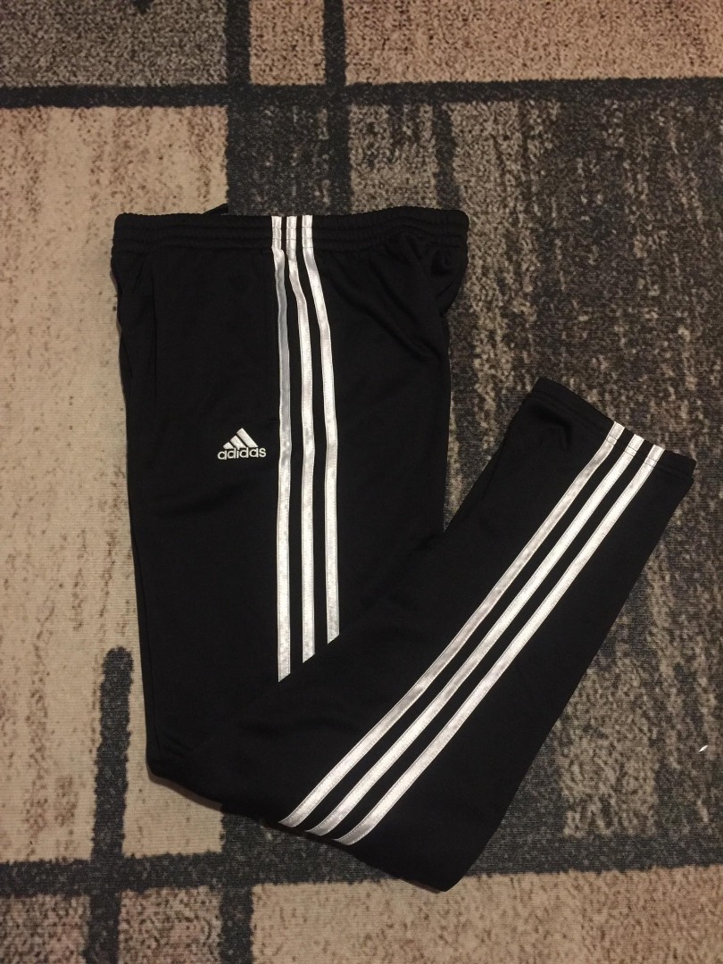 Adidas Pants Three Lines, Men's Fashion, Bottoms, Joggers on Carousell