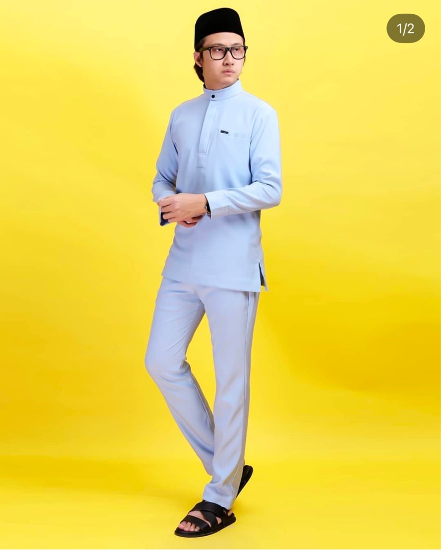 BAJU MELAYU ZEFIKS 1 SET, Men's Fashion, Muslim Wear, Baju Melayu on ...