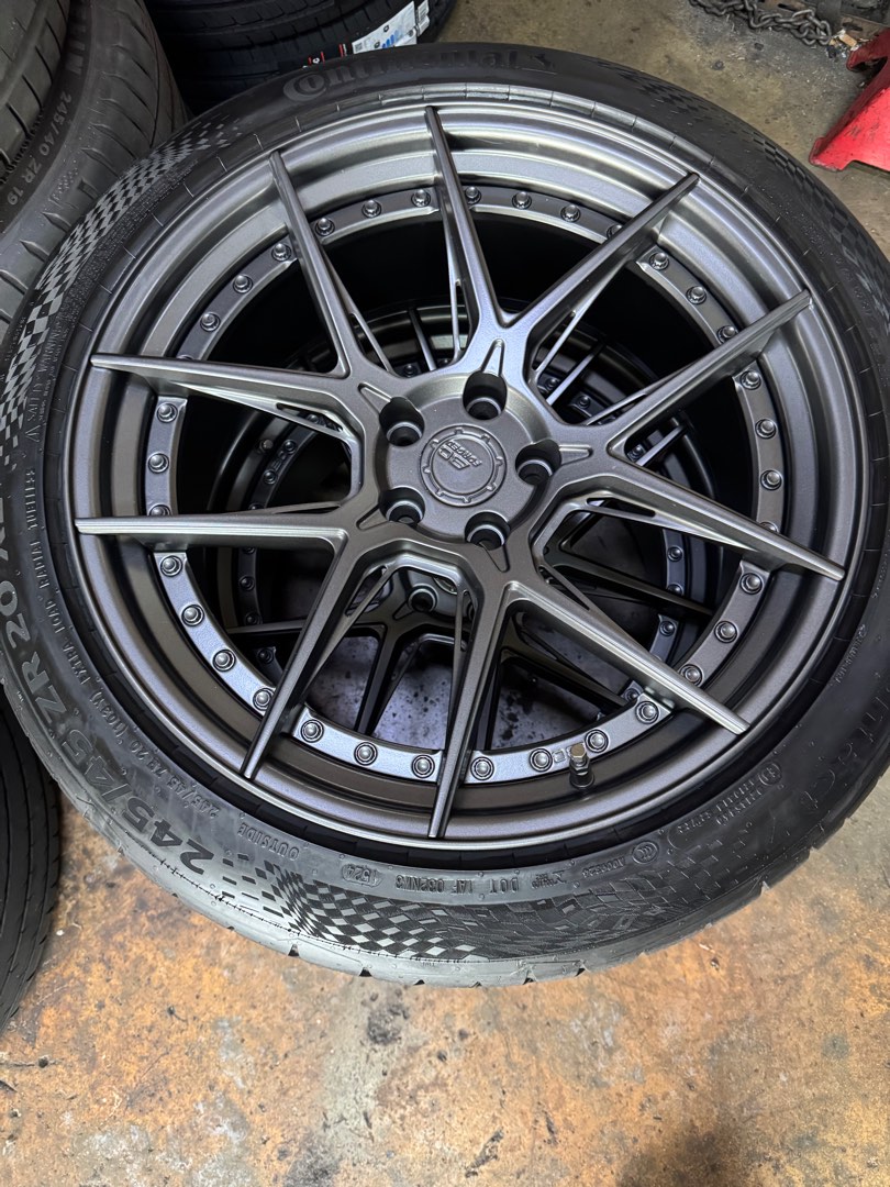 Authentic BC forged HCA381S 2 piece rims with almost new CSC7, Car ...