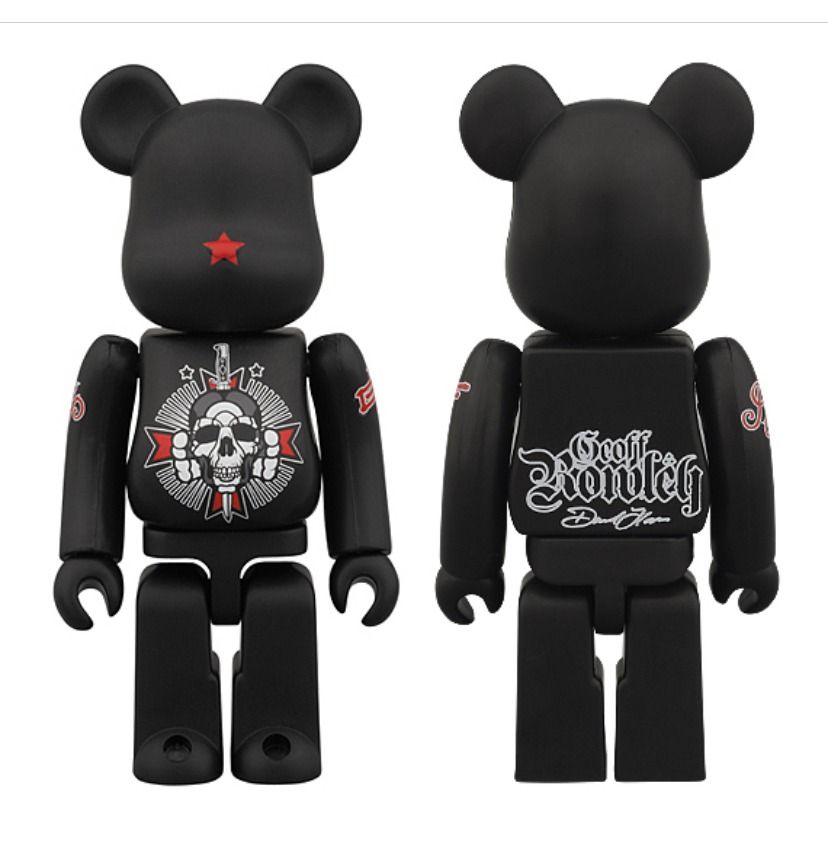 Be@rbrick David Flores x Geoff Rowley Bearbrick 100% Blister Pack Bear ...