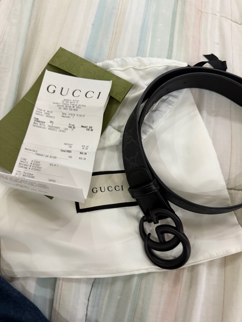 Brand New Gucci Belt With Receipt, Women's Fashion, Watches ...