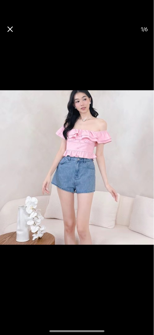 Brielle Cameillia button shorts regular, Women's Fashion, Bottoms ...