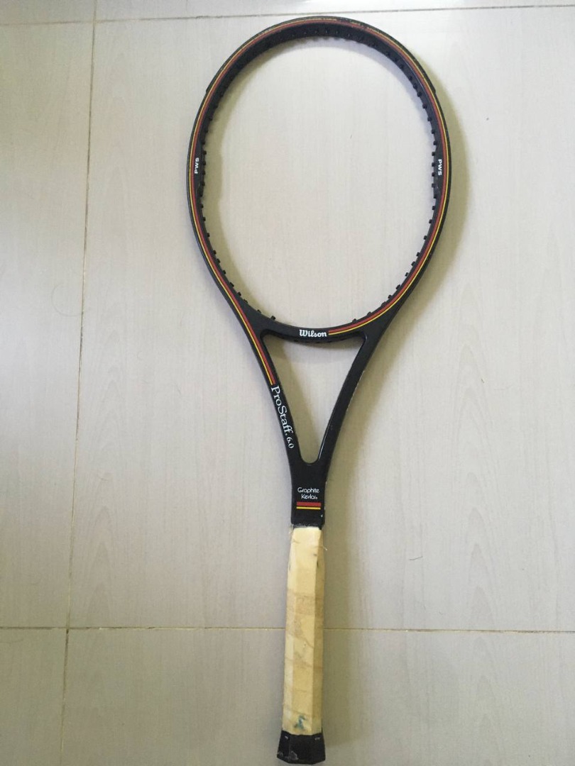 BROKEN Wilson Pro Staff 85 Tennis Racket for Salvage or Collectible ...