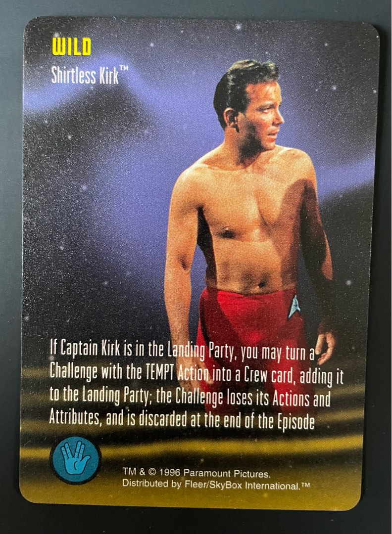 Captain Kirk 1996 Fleer/Skybox Star Trek Promo Card, Hobbies & Toys ...