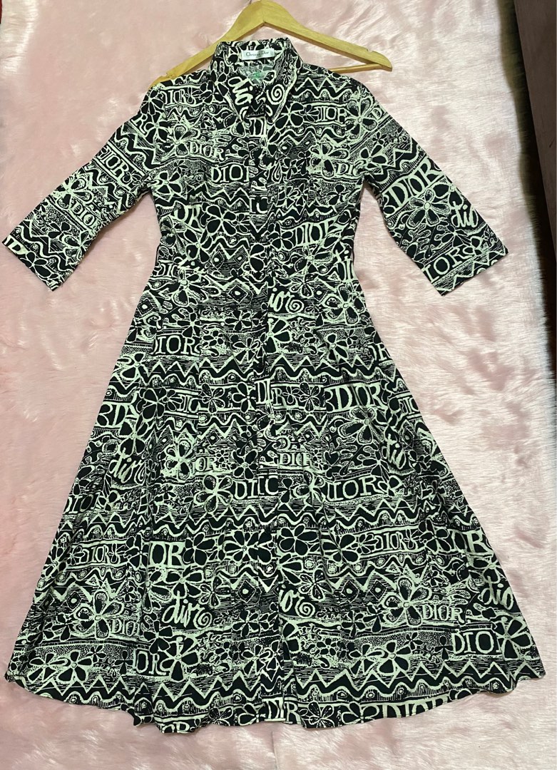 Christian Dior button down maxi dress, Women's Fashion, Dresses & Sets ...