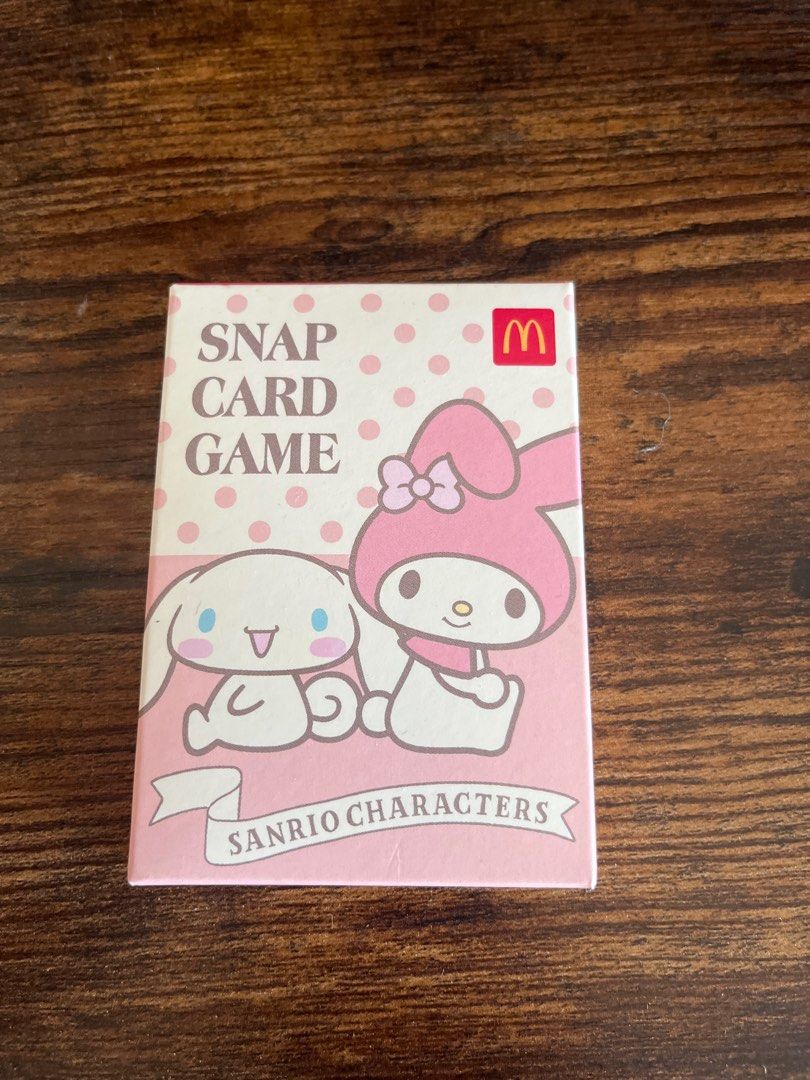 cinnamoroll and my melody McD Red Packet & Snap Card Game, Hobbies ...