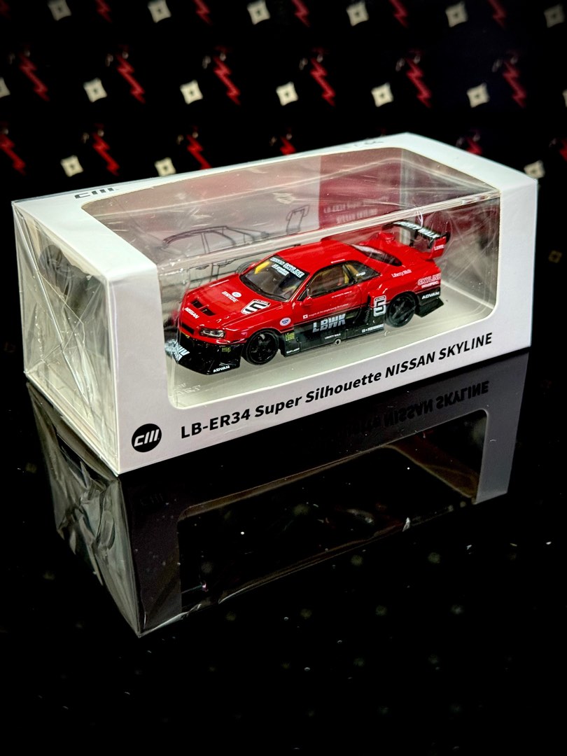 CMM Model LB-ER34 Super Silhouette Hot Wheels size with accessories ...