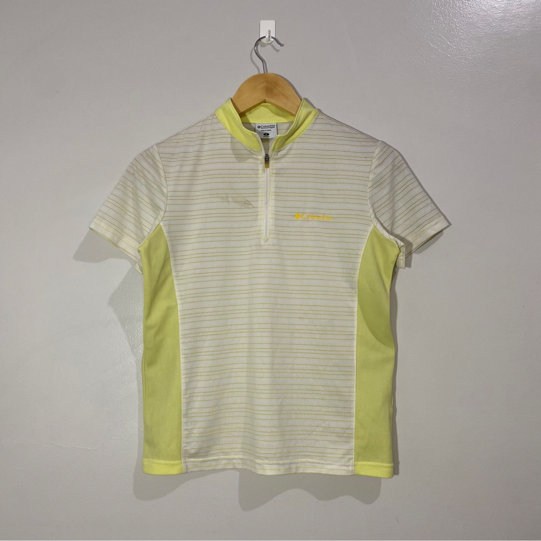 Columbia dri-fit yellow shrit, Women's Fashion, Tops, Blouses on Carousell
