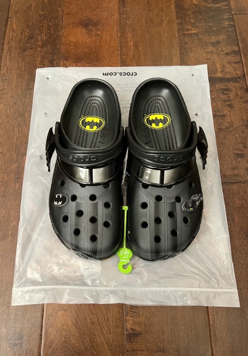 crocs batman batmobile classic clog 210219-001 black shoe mens size 13 ...