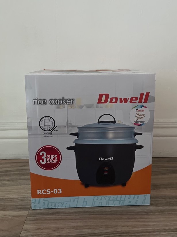Dowell Rice Cooker RCS-03 350 watts, TV & Home Appliances, Kitchen ...