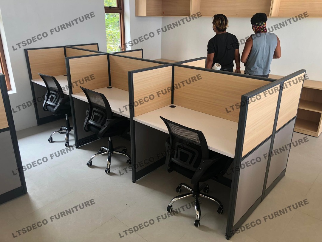 FACE TO FACE WORKSTATION CUBICLE | OFFICE PARTITION | OFFICE FURNITURE, Furniture & Home Living ...