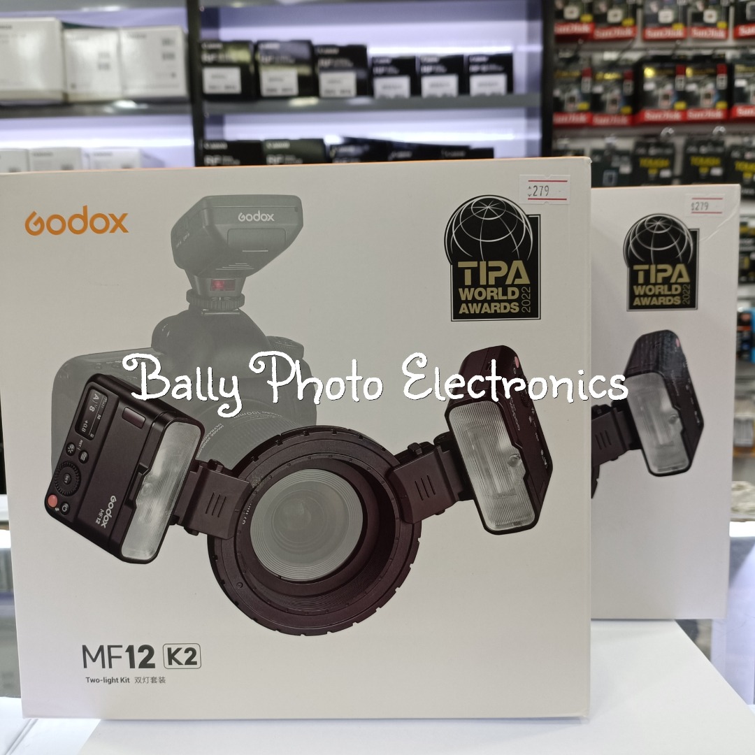 Godox MF12 Macro Flash 2-Light Kit, Photography, Photography ...