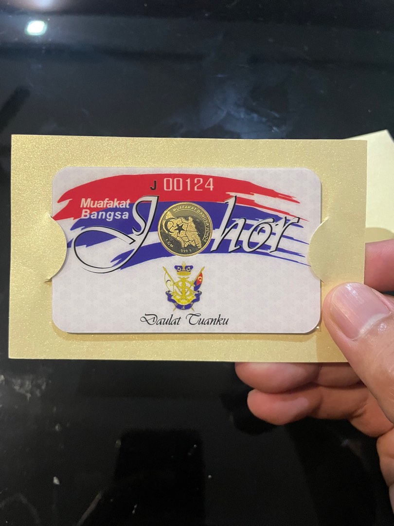 Gold coin kembara mahkota johor, Hobbies & Toys, Collectibles ...